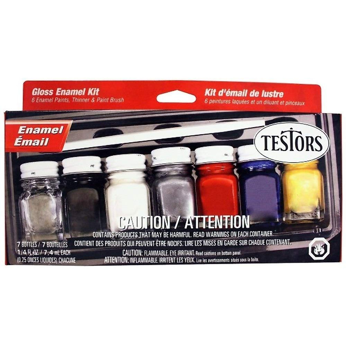 Testors Enamel Paint Set, 9115X, Gloss