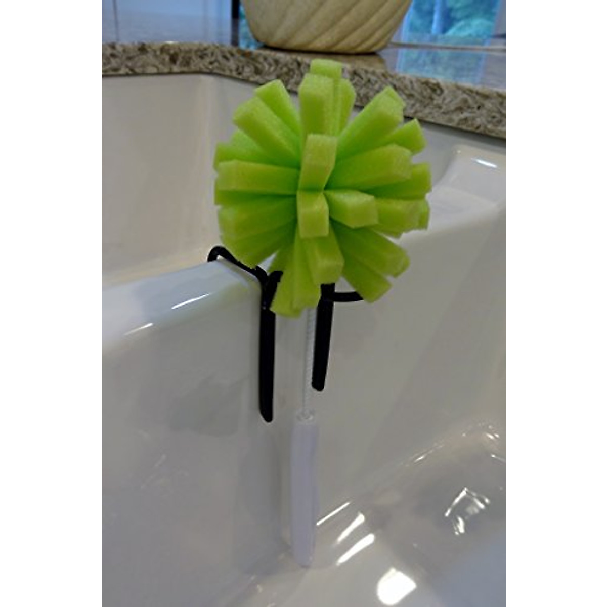 TidySink Dish Wand Holder Adjustable Kitchen Dishwand Sink Caddy (Black or Grey)