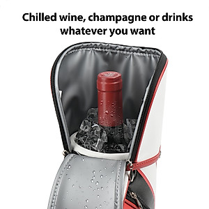 Gogogo Sport Vpro Golf Wine Cooler Bag Single Bottle Wine Carrier Gift for Golfer