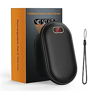 Hand Warmers Rechargeable, RARF 10000mAh Electric Reusable Hand Warmer Power Bank, Rechargeable Heater Great for Outdoor, Camping, Hiking, Great Gift for Women Men