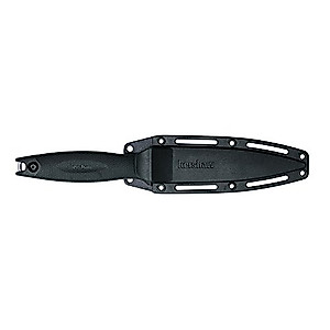 Kershaw Secret Agent (4007); Concealable Boot Knife with Strong Single Edge 4.4 Inch 8Cr13MoV Steel Blade; Arrives with Dual Carry Molded Sheath and Stealthy Non-Reflective Black Oxide Finish, 3 OZ