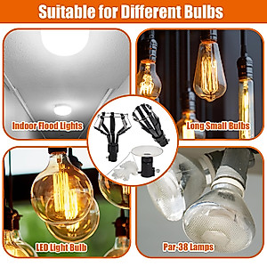 Frebuta Light Bulb Changer Pole,26 to 146In Light Bulb Changer for High Ceilings with Baskets and Suction Cup Light Bulb Remover Long Handle Multi-Purpose Extension Pole Stainless Steel Tube Study