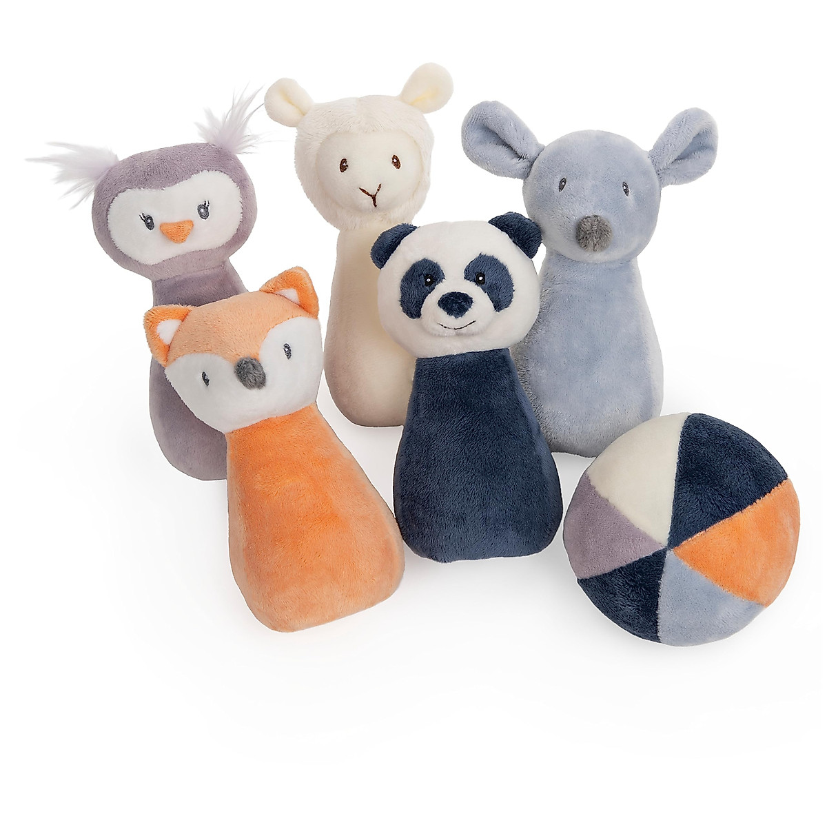 GUND Baby Baby Toothpick My First Bowling Set Plush Stuffed Animal Set of 6, 6 in
