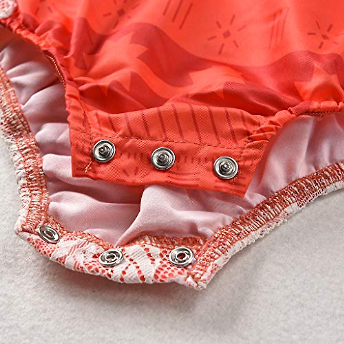 Aalizzwell Infant Romper (Orange, 6-12Months)