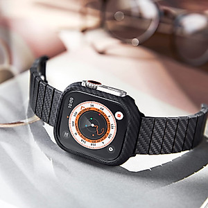 PITAKA Apple Watch Ultra 2/Apple Watch Ultra Case, Exquisite Minimalist Slim Apple Watch Ultra Case 49mm - Aramid Fiber Made [Air Case]