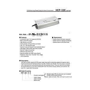 Bolisila Switching Power Supply HEP-320 HEP-320-12A HEP-320-24A HEP-320-36A HEP 320 320W (Size : HEP-320-12A, Color : 320W)