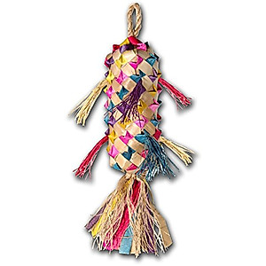 Planet Pleasures Spiked Pinata Small 7" Natural Bird Toy