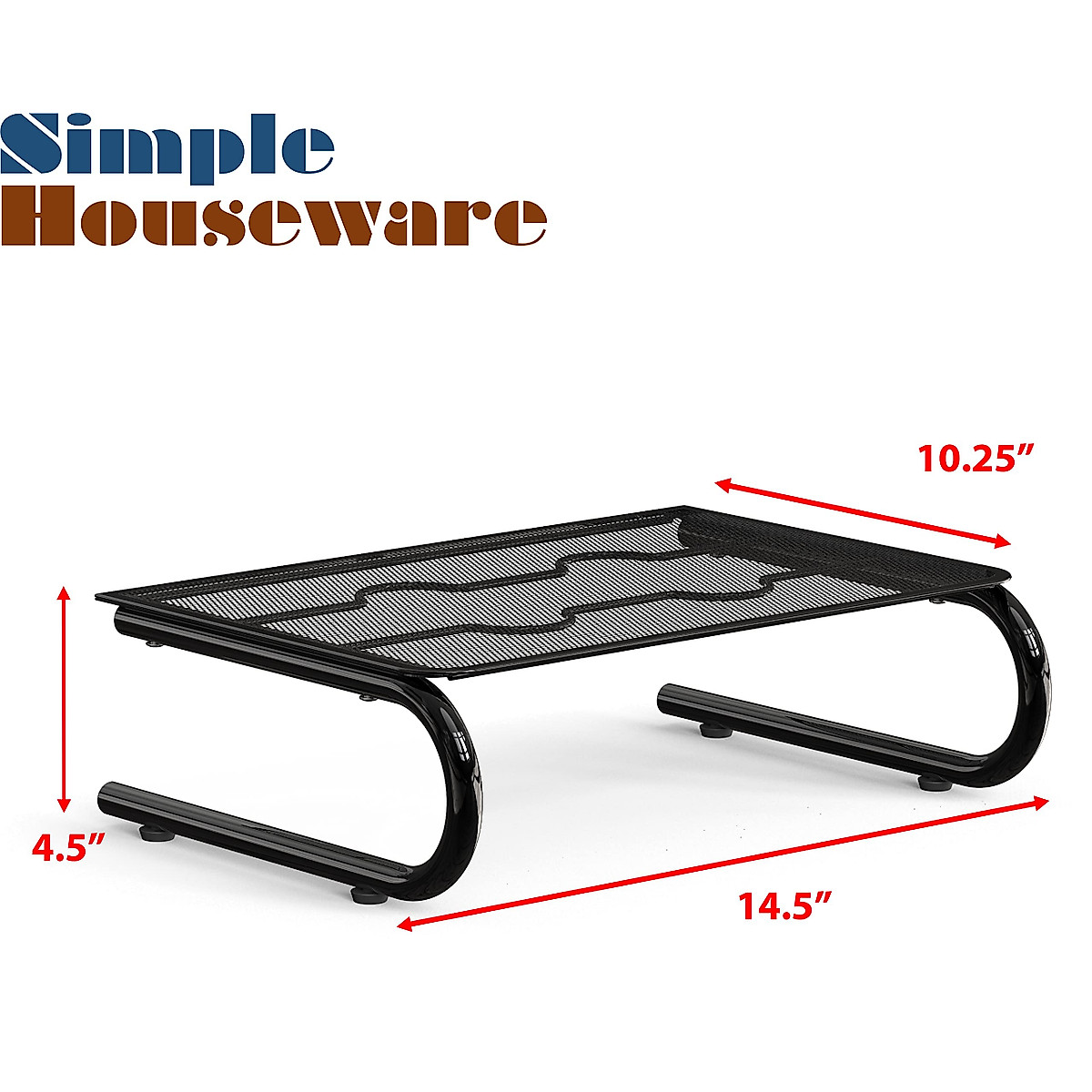 Simple Houseware Mesh Monitor Stand Riser - 2 Pack