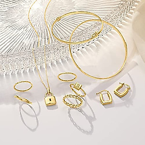 RS Pure by Ross-Simons Italian 14kt Yellow Gold Linear-Pattern Bangle Bracelet. 8 inches