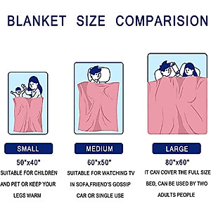 Warce Glosen Unisex Anime Throw Blanket Flannel Fleece Blankets for Bedding Couch Sofa Living Room Throws All Season 50"X40"