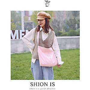 Kpop ITZY Merchandise Canvas Shoulder Bag, Hobo Crossbody Handbag Casual Tote