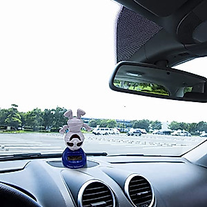 Car Dashboard Decoration Solar Shaking Head Dancing Doll Mini Bobbleheads Plastic Bobble Head Figures Ornaments Car Interior Decoration Office Home Tabletop Decor Bobble Head Toy Gift