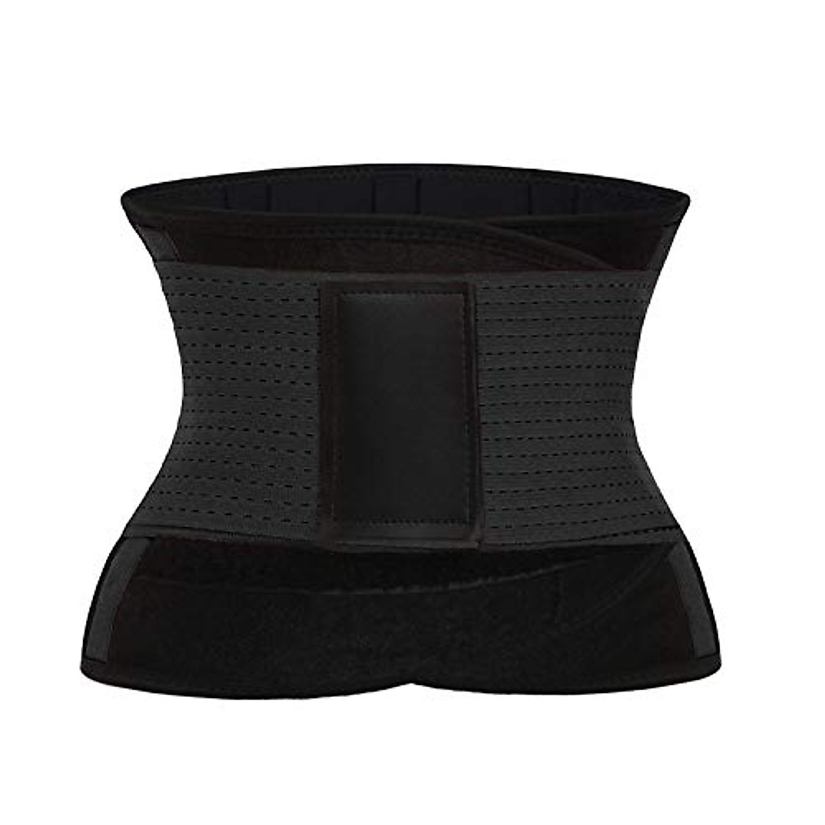 QEESMEI Waist Trainer Belt for Women - Waist Cincher Trimmer - Slimming Body Shaper Sport Girdle Belt, Small Black