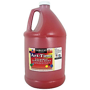 Sargent Art - SAR173620 17-3620 128 Ounce Red Art-Time Washable Tempera Paint, Gallon, 1 gallon