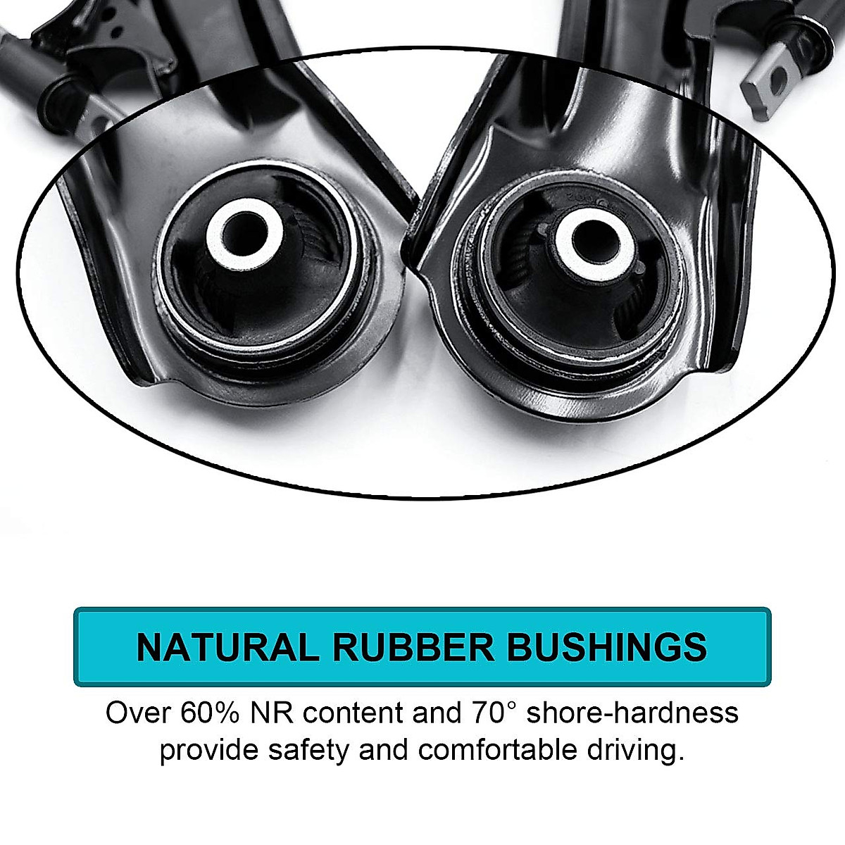 Front Lower Control Arms with Ball Joint Bushing 2pcs Compatible with 2008-2013 Nissan Rogue 2014-2015 Nissan Rogue Select RK621452 RK621453