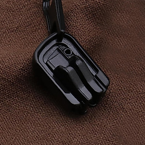 Micro Traders 10PCS Number 5 Zippers Replacement Reversible Pulls Sliders Zips with U-shape Stop Kit for Outdoor Tents and Double-Sided Multicolour 37x12mm