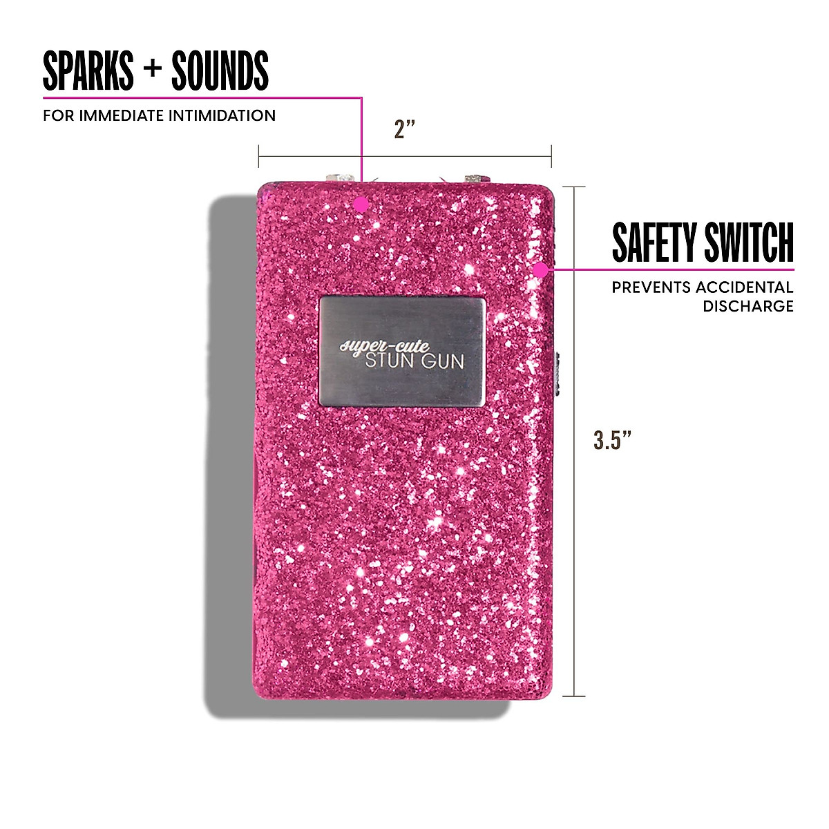 super-cute Pepper Spray & Stun Gun Kit - Professional Grade, Maximum Strength Pepper Spray & Powerful, High Voltage & Compact Stun Gun - Pink & Pink