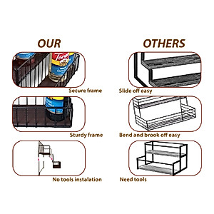 Zartooldeco 8 Bottles Capacity Freestanding Wine Rack- Countertop Wine Holder Stand Small Freestanding Wine Bottle Organizer Holder Tabletop Wine Rack, WR1