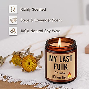 Miracu My Last F Scented Candles - Relaxing Funny Gifts for Women, Men, Best Friend, BFF, Coworker, Mom, Sister, Daughter - Inappropriate Birthday Gifts, Valentines Day Gifts for Girlfriend, Boyfriend