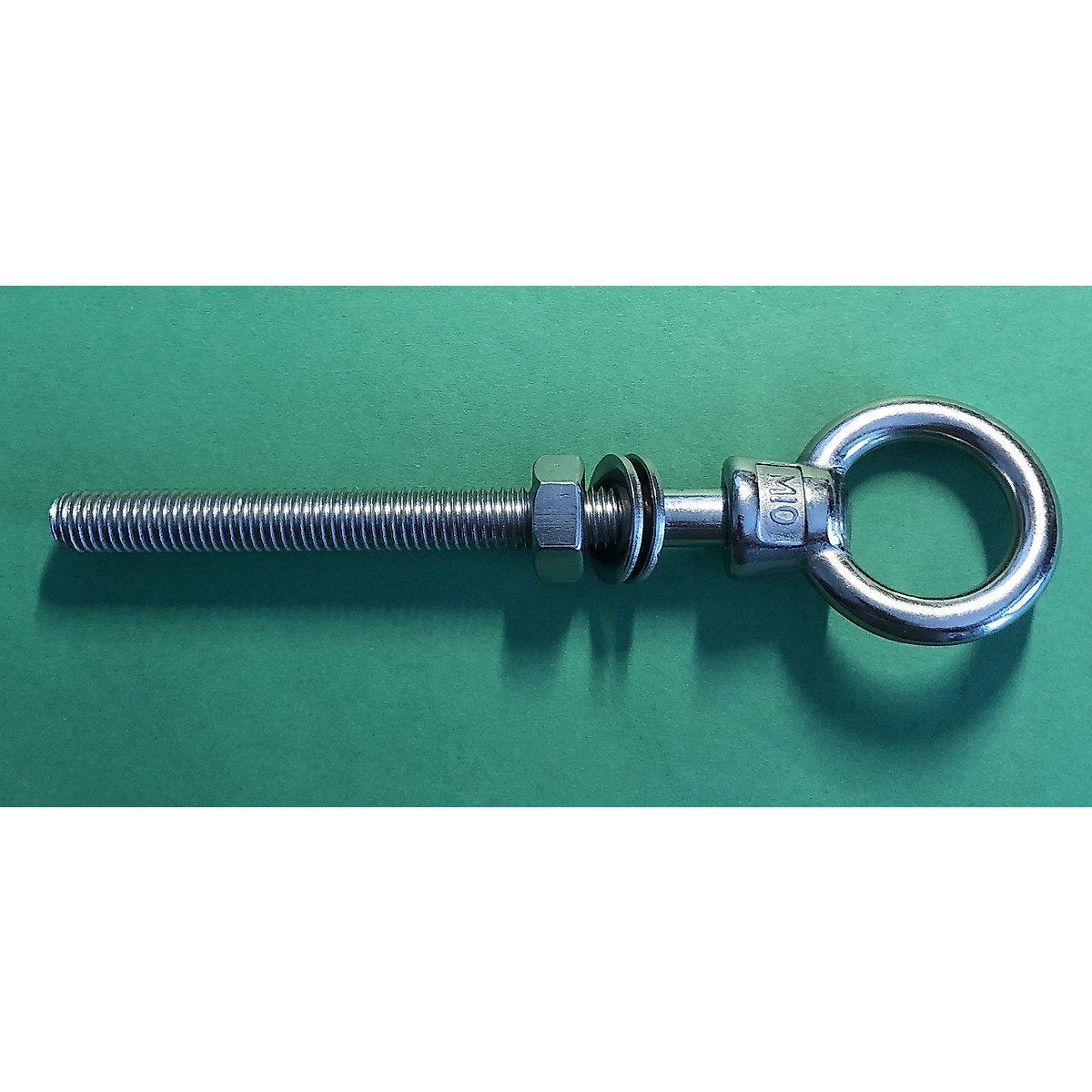 US STAINLESS Stainless Steel 316 (Shape Type 307) M10 Lifting Eye Bolt 10mm x 100mm Marine Grade Pitch of 1.5