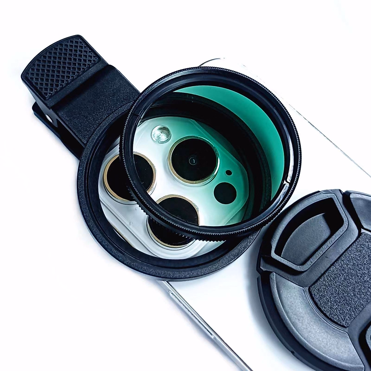 CPL Polarizing Filter for Phone,52mm Camera Lens Filter with Lens Clip Compatible for iPhone 14 Pro Max 13 Pro Max 13 Mini 12 11 X XS Max Samsung Galaxy