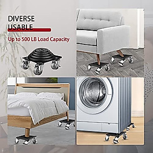 VOCGQGY Furniture Dolly, Furniture Movers with 4 Wheels, 4 Pack Heavy Duty Dolly with Lifter, Furniture Moving Tools for Heavy Furniture Sofa Cabinet Refrigerator