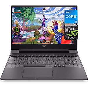 HP Victus Gaming Laptop, 15.6 inch FHD Display, 12th Gen Intel Core i5-12500H 12Core Processor, NVIDIA GeForce RTX 3050, 32GB RAM, 1TB SSD, Bluetooth, Windows 11 Home, Bundle with JAWFOAL