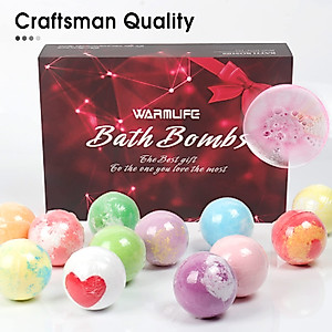Bath Bombs for Women, 12 Bath Bomb Set Spa Gifts for Women Who Have Everything, Bathbombs Relaxation Self Care Gifts for Her, Birthday Gifts for Mom and Girlfriend