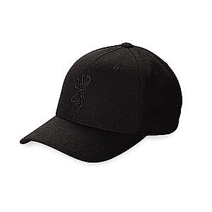 Browning Coronado Pique Buckmark Cap, Black, Large/X-Large