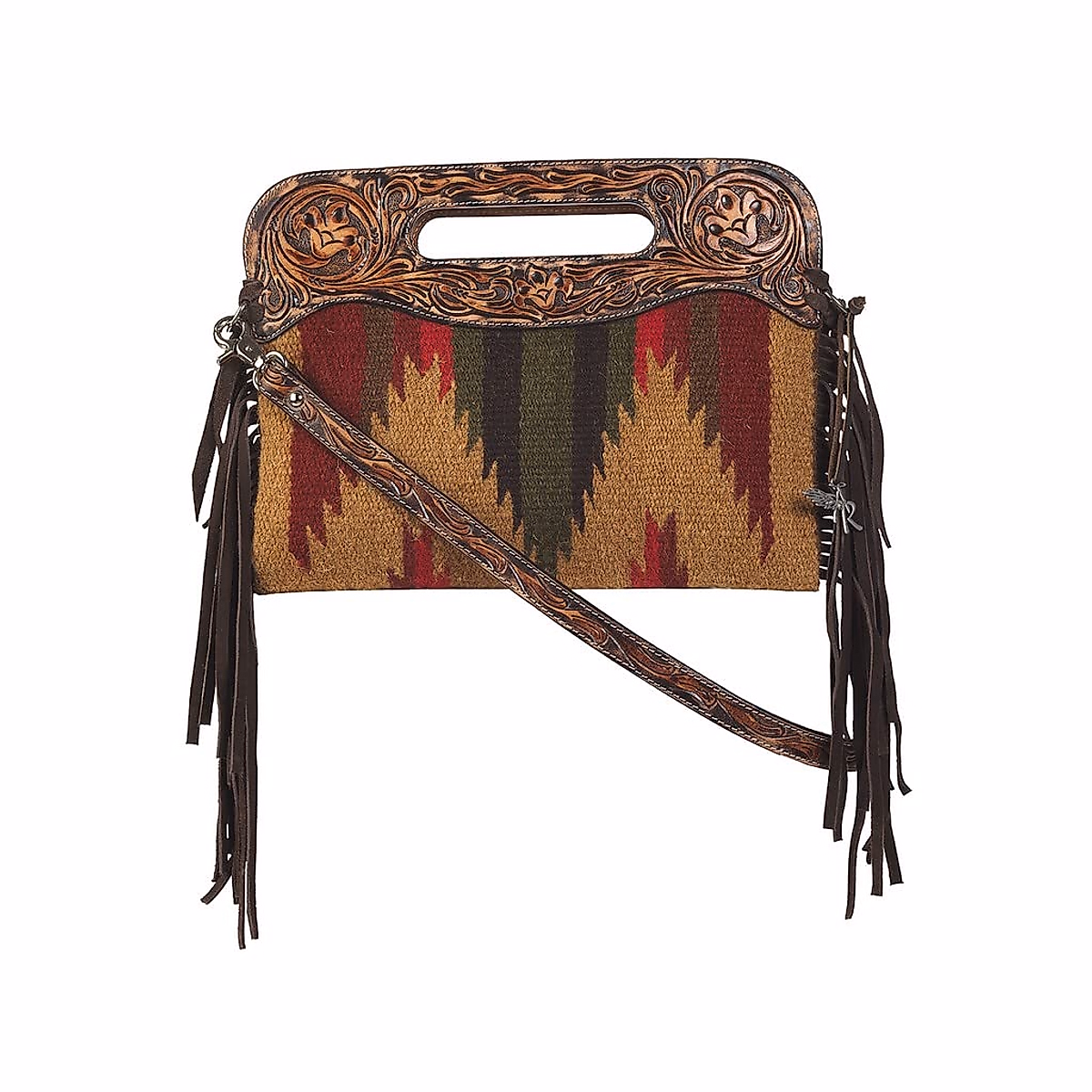 Angel Ranch Western Handbag Crossbody Aztec Blanket Multi D330003508