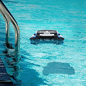 Betta 2 - Solar Powered Automatic Robotic Pool Skimmer with Twin Chip-Controlled Salt Chlorine Tolerant (SCT) Motors (Blue)