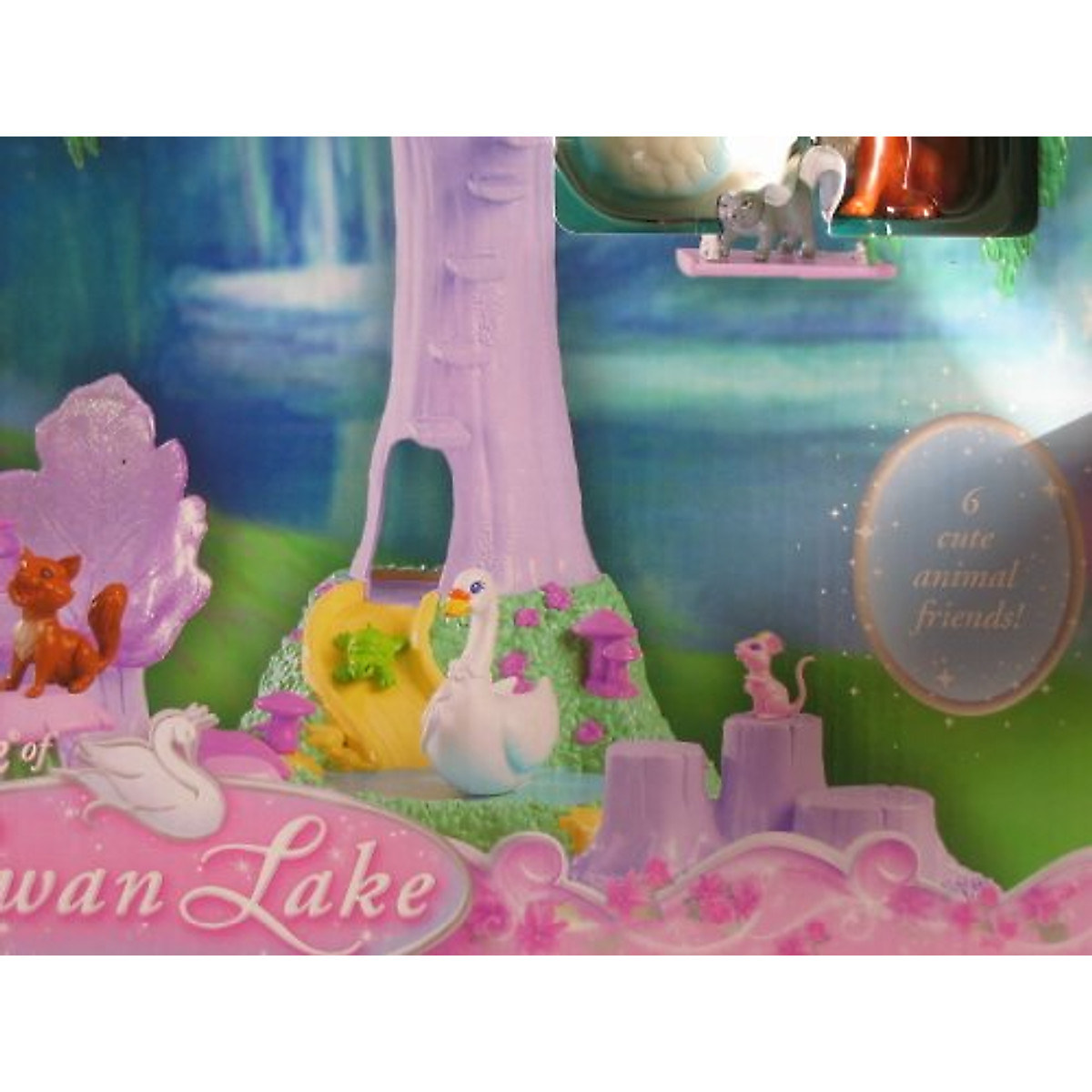 Barbie Swan Lake ENCHANTED FOREST Playset w 6 Animal Friends, Swing & MORE! (2003)
