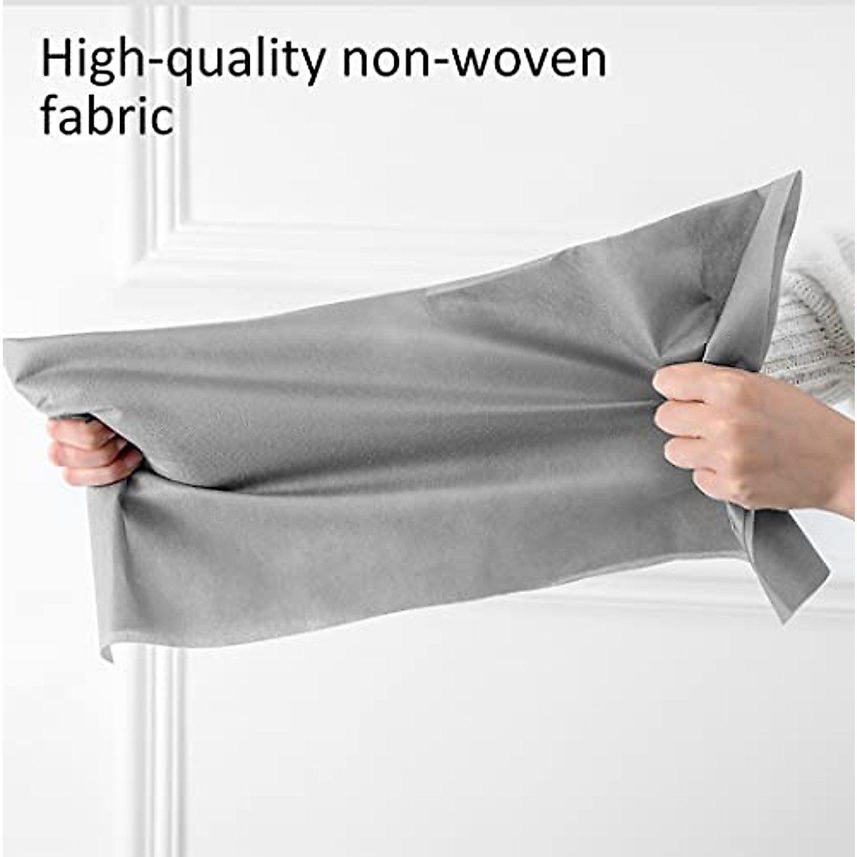 yulumaoyi Hanging Closet Organizer 10 Shelves Closet Organizers and Storage Hanging for Shoe & Cap Storage for Family Baby Room or Nursery Gray (PLNNV-TY)