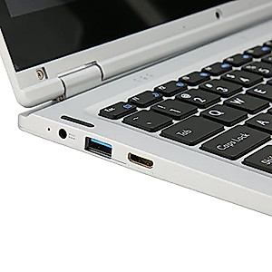 DAUERHAFT 2 in 1 Laptop, 360 Degree Rotation for Windows 11 6000mAh Battery 1920x1080 Touch Screen 13.3 Inch Laptop for Home(16G, 512G)