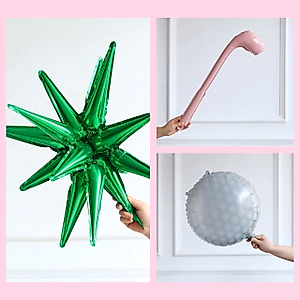 Enanal Hole in One Balloon Garland Arch Kit, 153pcs Pink Green Balloons with Star Golf Clubs and Golf Foil Balloons for First Birthday Decoration Golf Party Girls Birthday Baby Shower Supplies