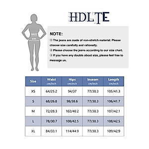 HDLTE Women Wide Leg Jeans High Waist Baggy Jeans Loose Boyfriend Jeans Denim Pants Y2K Light Blue