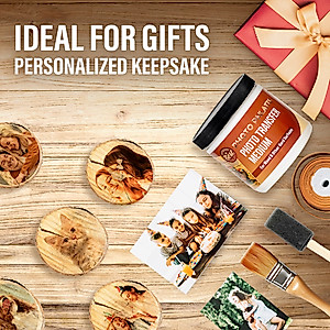 PHOTO PHLATTS Photo Transfer Medium Gel for Transferring Photos to Wood and Other Hard Surfaces | Premium Image Transfers for Wood DIY Crafts and Personalized Gifts | 8oz