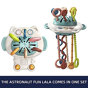 XunLexing Montessori Toys for Toddlers 18 Months Baby Sensory Toys Portable Pull String Activity Toys Sensory Toys for Toddlers Travel Activities Toys for Baby Girl Boy Gifts