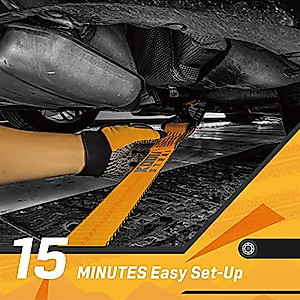 4 Pack Axle Tie Down Strap Combo with Snap Hook Ratchet-2 Inch x 114 Inch -Include 36” Axle Straps for Trucks- Heavy Duty 3333lbs Working Load KODIAK STRAPS