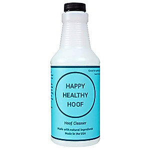Happy Healthy Hoof Cleaner - Natural Thrush Treatment for Clean Hooves - 16 Ounce Heavy Duty Spray Bottle