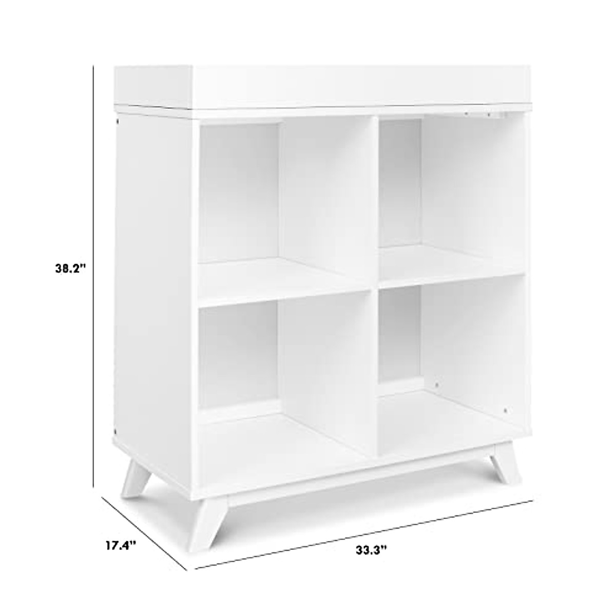 DaVinci Otto Convertible Changing Table and Cubby Bookcase in White