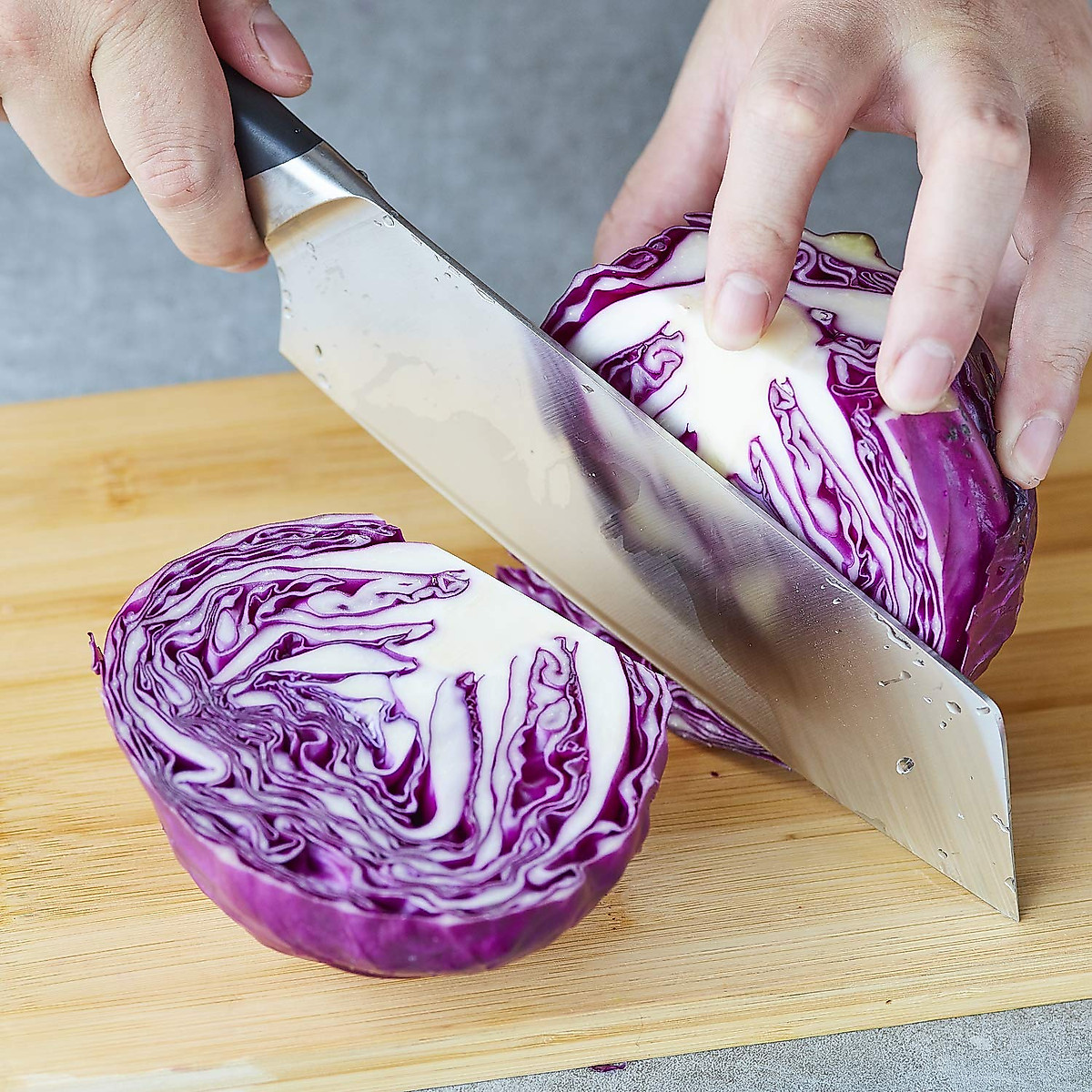 WELLSTAR Kiritsuke knife, Nakiri Vegetable Cleaver Kitchen Knife – Razor Sharp Forged German Stainless Steel Blade, Ergonomic Full Tang Handle, Multipurpose Use for Home Restaurant – Gift Box