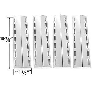 Nexgrill 720-0133 Replacement Grill Kit - Stainless Steel 4 Burners & 4 Stainless Steel Heat Plates