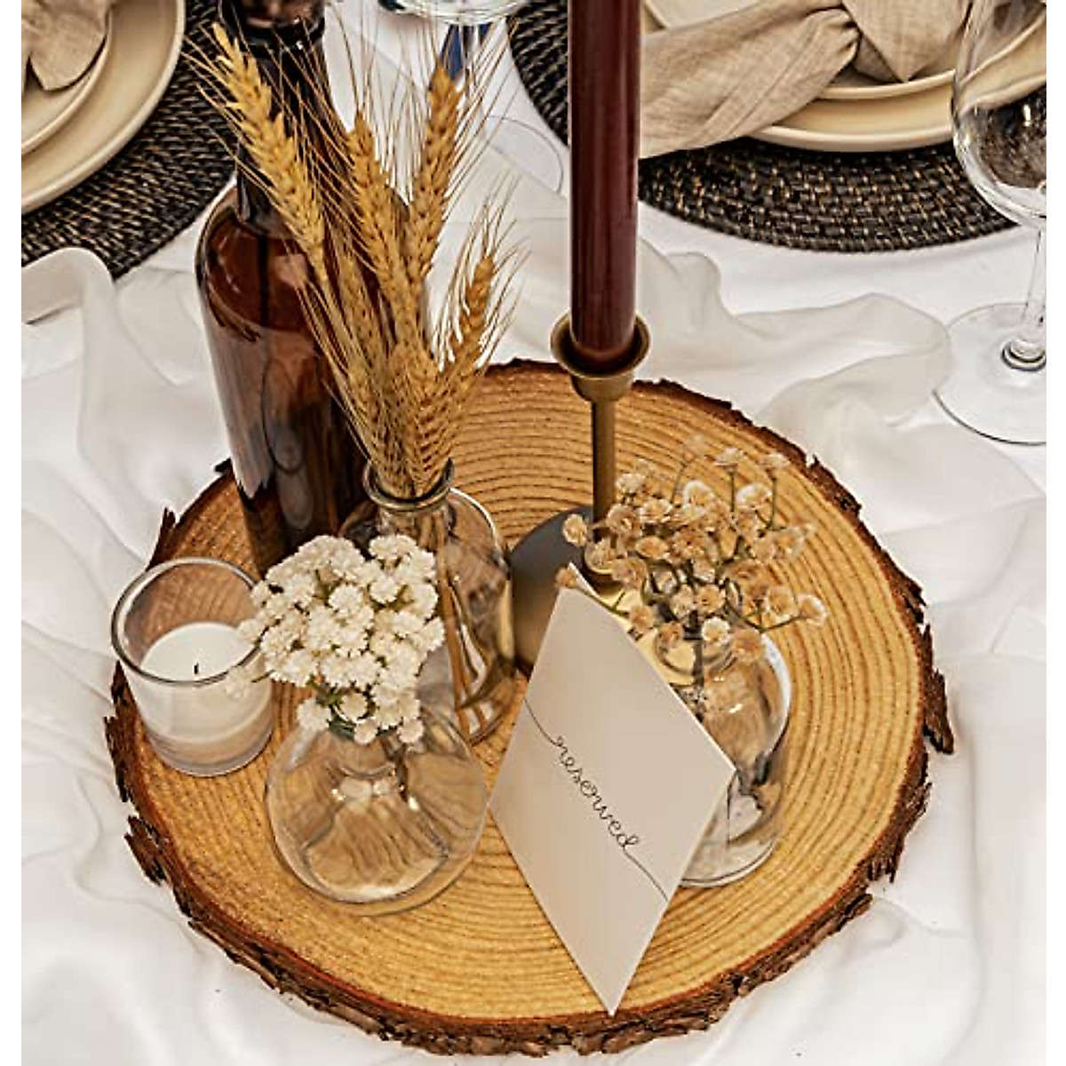 Set of (10) 12-13 inch Wood Slices for centerpieces! Wood Slice centerpieces, Wood Rounds, Tree Slices (12 inch)