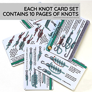 Deluxe Knot Tying Kit with Rope, Cord, Fishing Line, and 3 Knot Tying Guides (Outdoors, Fishing, Boating) - Learn How to Tie 42 Knots