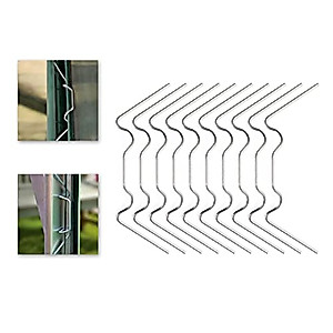 Greenhouse W Wire Clips Stainless Steel Greenhouse Glass Pane Nails Glass Fixing Clips,Greenhouse Fixing Clip Accessories Silver 75pcs.