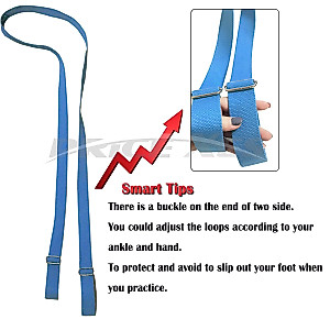 Price Xes Door Flexibility & Stretching Leg Strap - Great for Ballet Cheer Dance Gymnastics or Any Sport Leg Stretcher Door Flexibility Trainer Premium Stretching Equipment (Black)