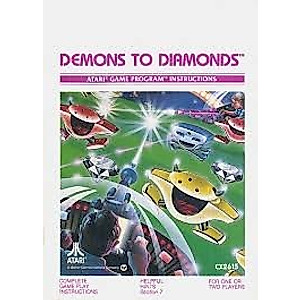 Demons to Diamonds - Atari Video Game Instruction Manual (1982) CX2615