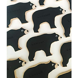 Mountain Wildlife Cookie 2-Pc Cutter Made in USA by Ann Clark, Grizzly Bear and Moose