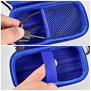 Case Compatible with iWALK Small Portable Charger 4500mAh/ 4800mAh/ 3350mAh Power Bank, Battery Pack Storage Holder Bag Fits for USB Cable and Accessories (Box Only) - Blue